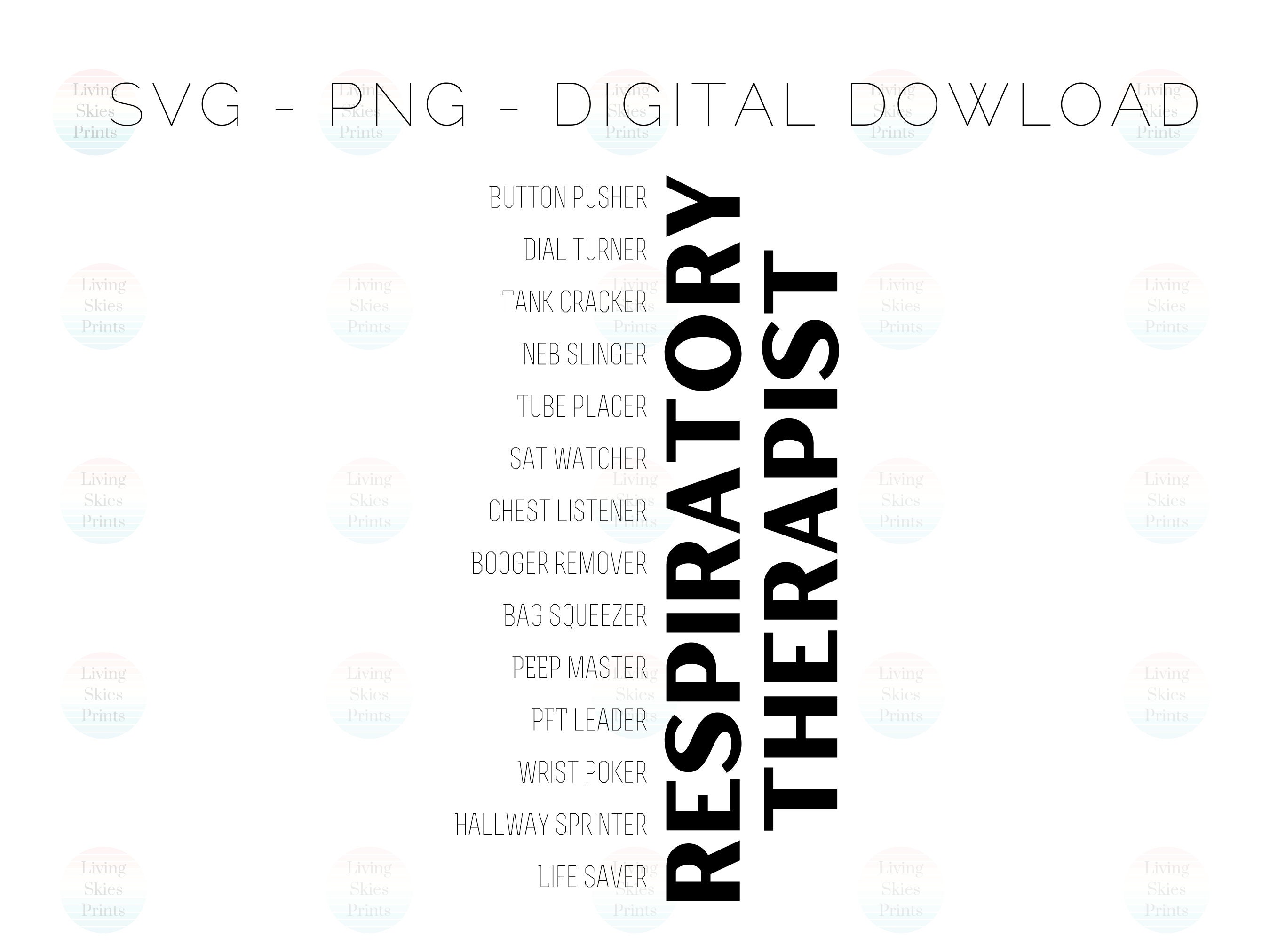 Not Just a Button Pusher Respiratory Therapy SVG, Rt Svg, Rt Png - Etsy