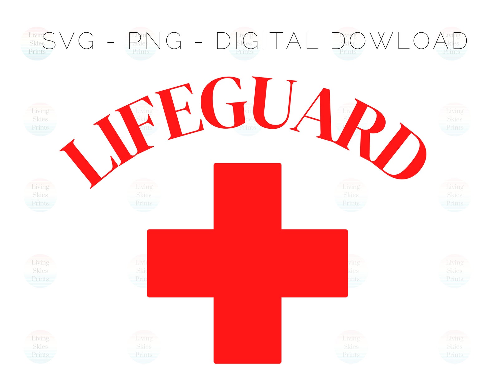 Lifeguard Cross Logo SVG PNG Cut File Vector for Cricut, Clip Art, and ...