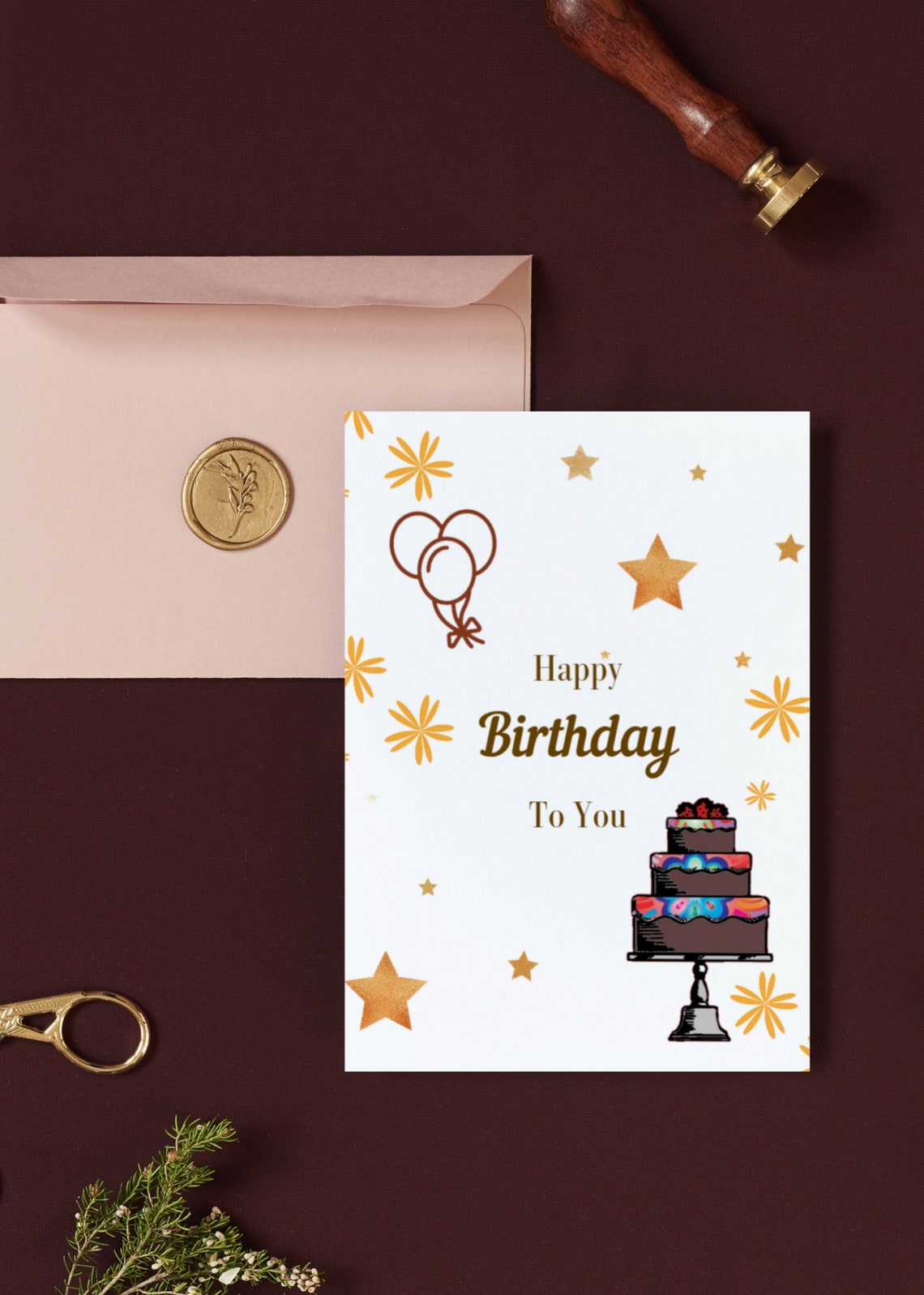 Printable Birthday Greeting Card - Etsy