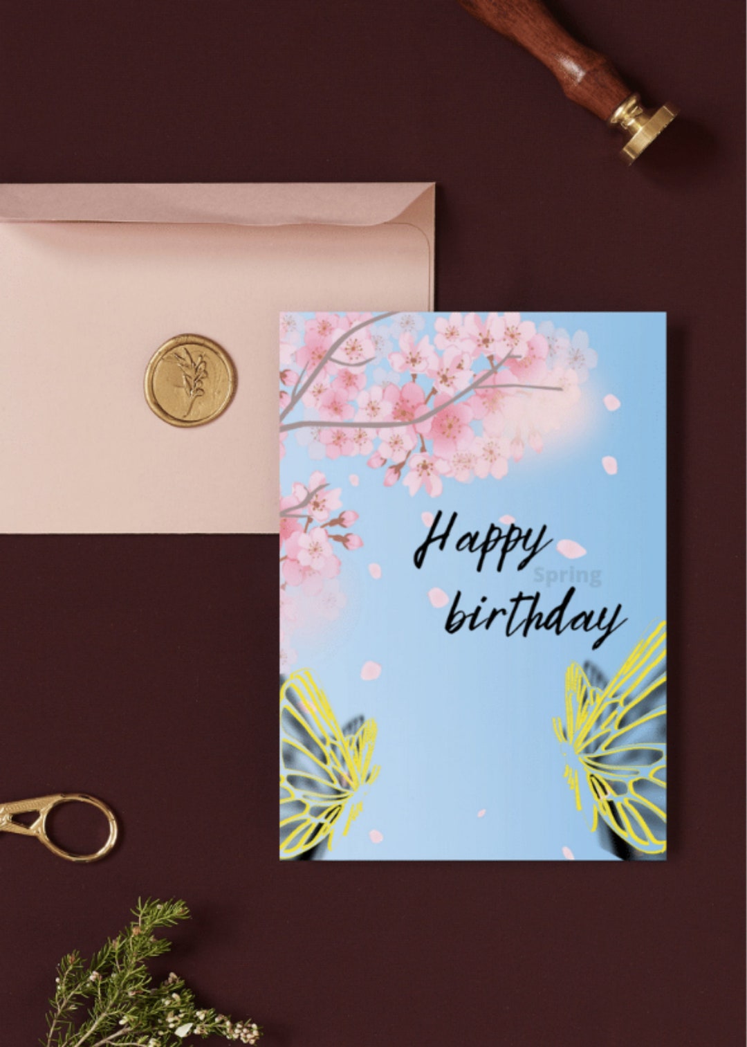 Spring Birthday Cards - Etsy