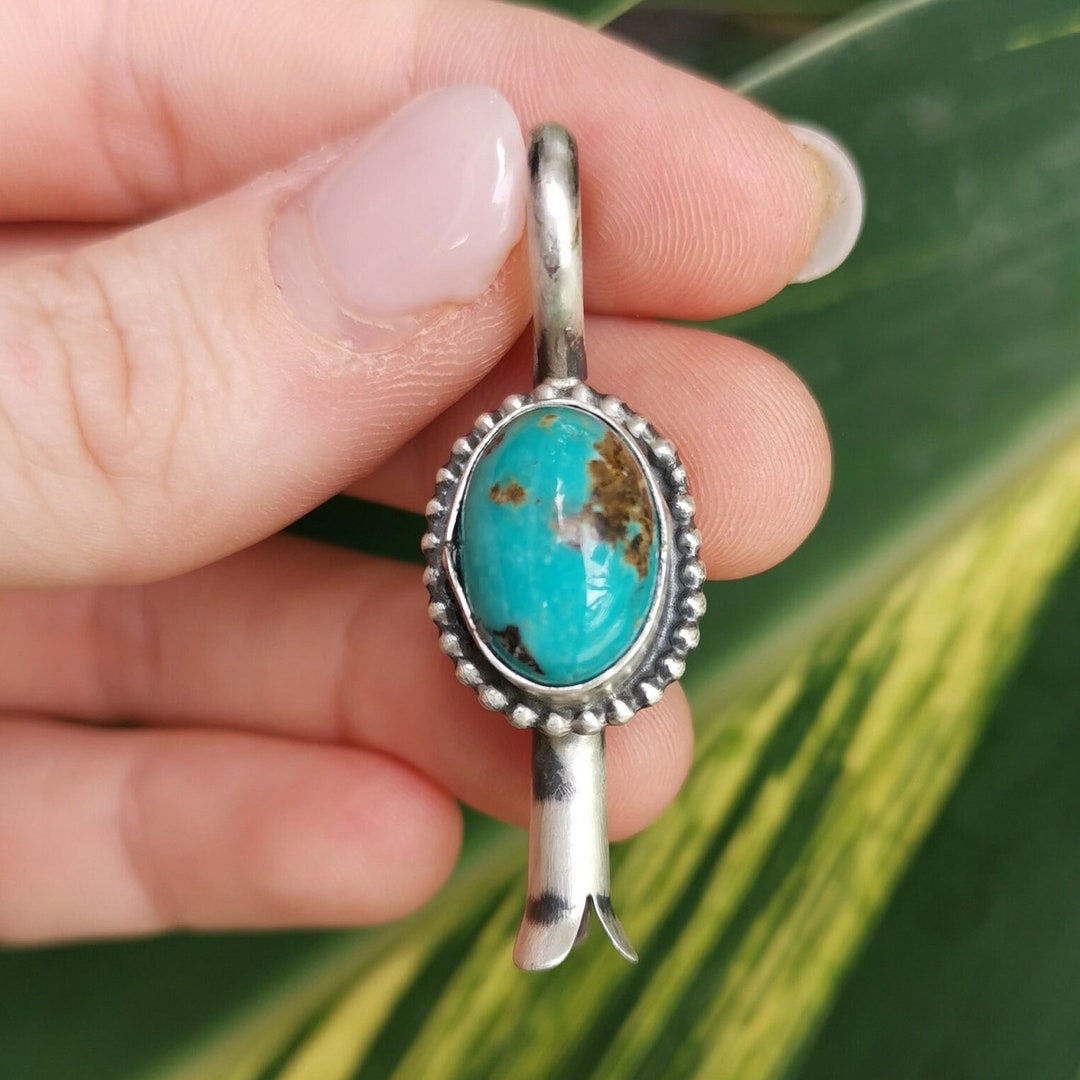 Native American Indian Turquoise Naja Pendant - Etsy