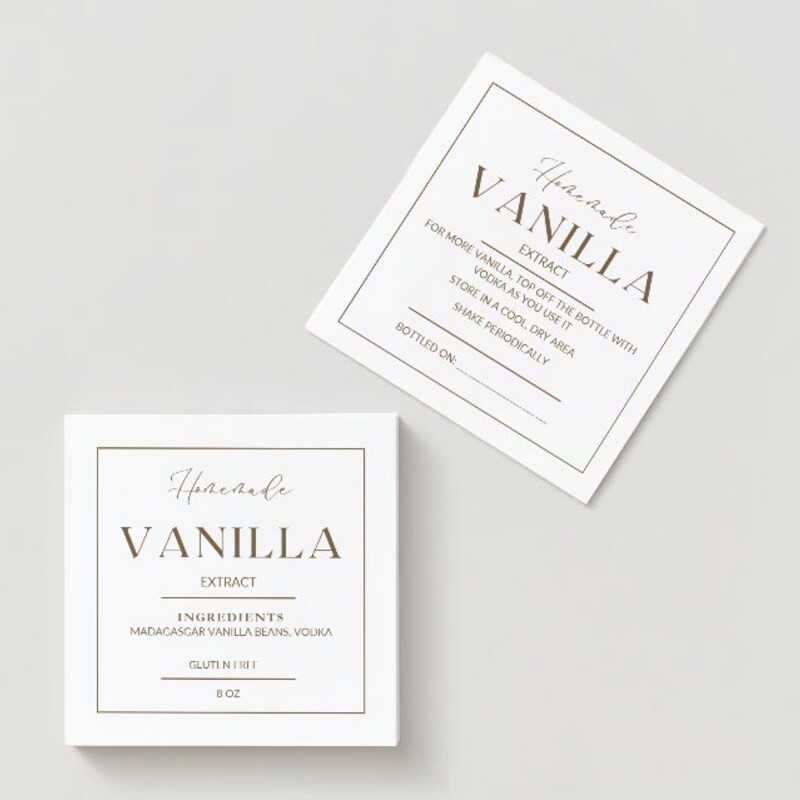 Vanilla Labels - Etsy