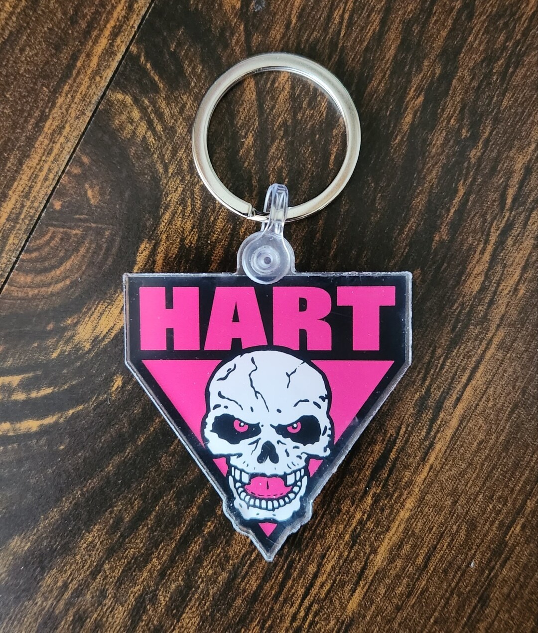 Hart Foundation, Skull on Triangle, Vinyl Acrylic Keychain - Etsy