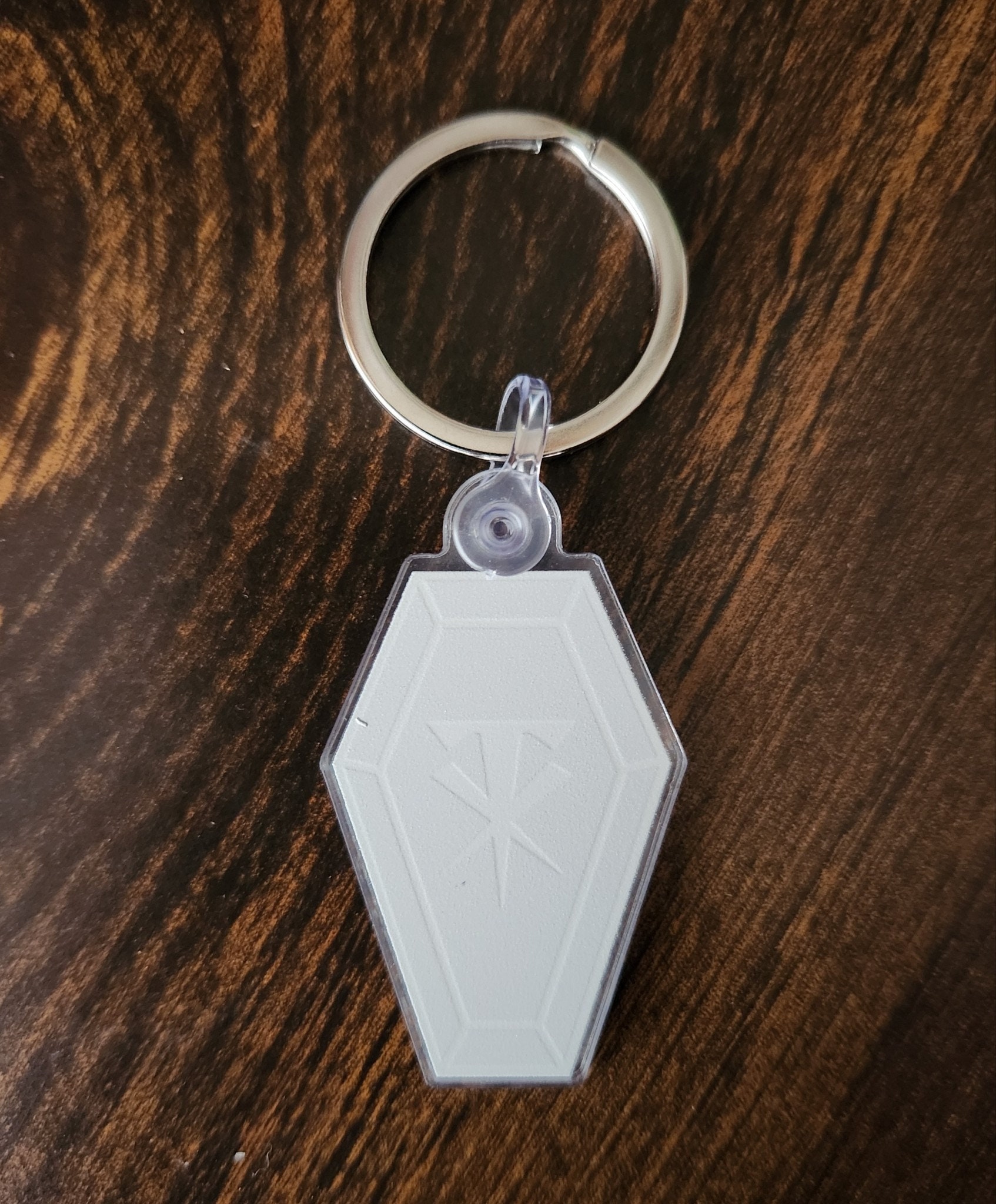 The Undertaker Coffin Vinyl Acrylic Keychain PURPLE - Etsy