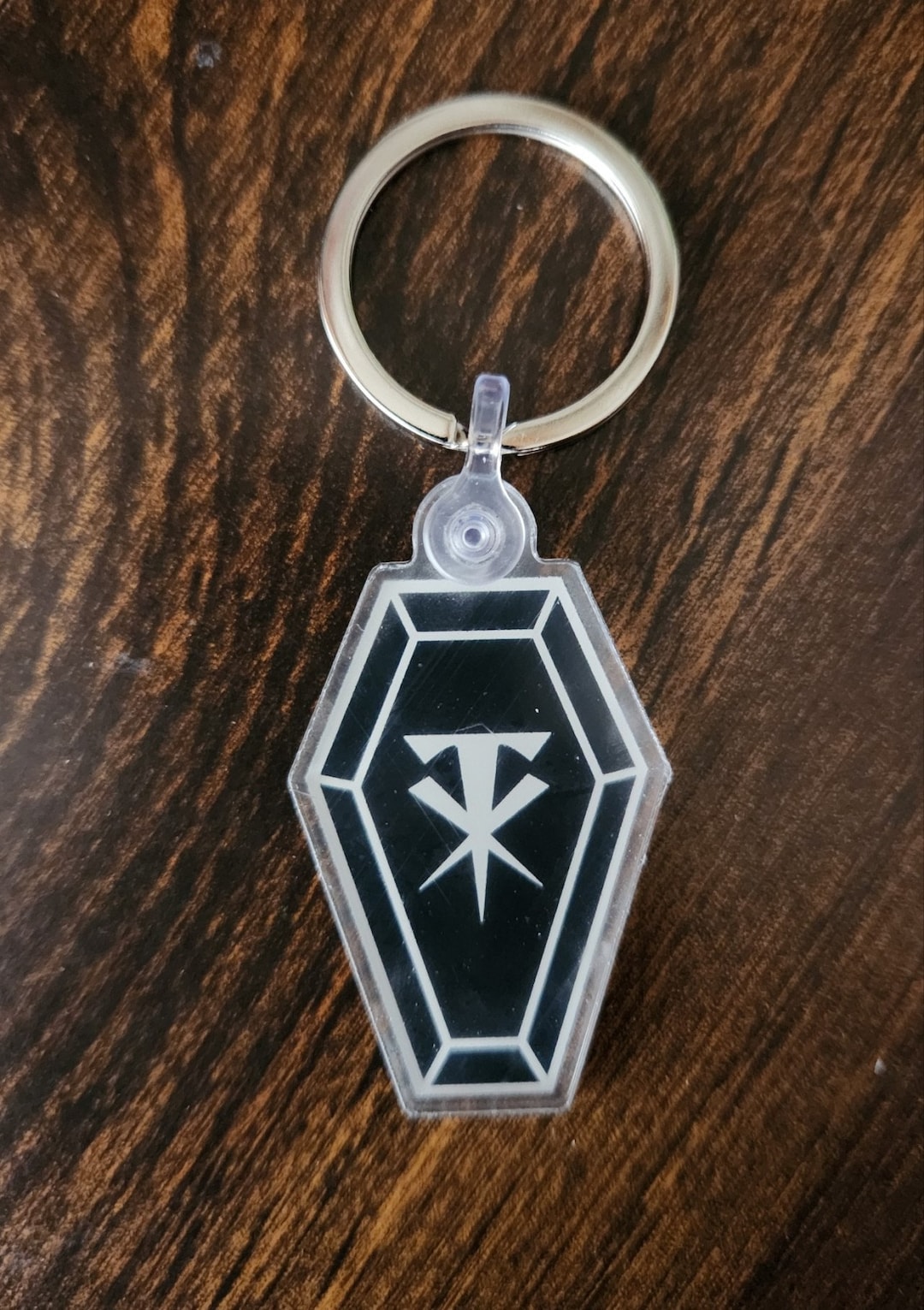 The Undertaker Coffin Vinyl Acrylic Keychain BLACK - Etsy