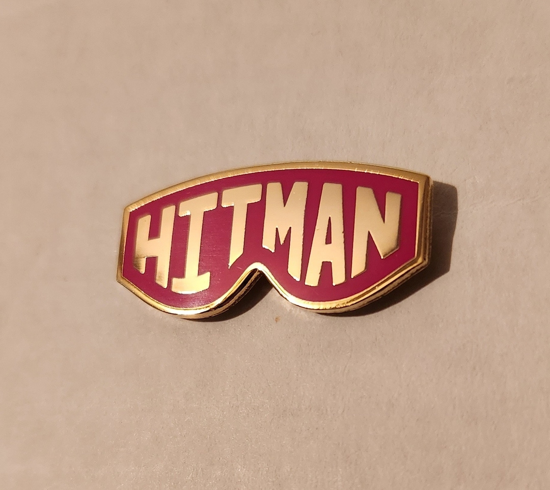 Bret Hitman Hart Sunglasses Hard Enamel Pin - Etsy