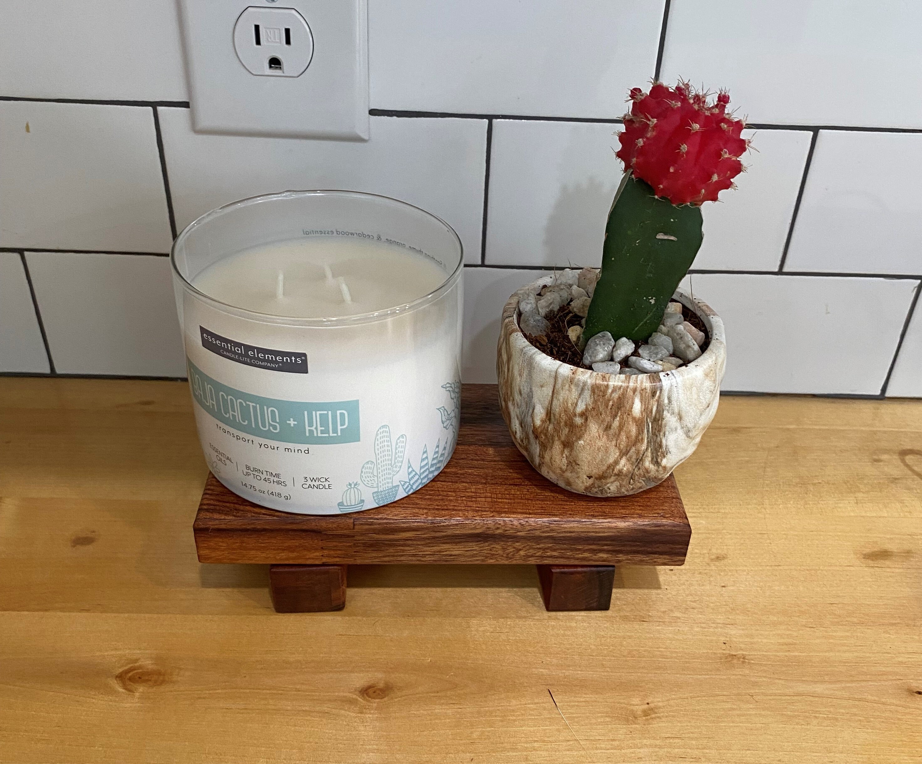 Wood Riser, Personalized Riser, Farmhouse Décor, Rustic Riser, Pedestal ...