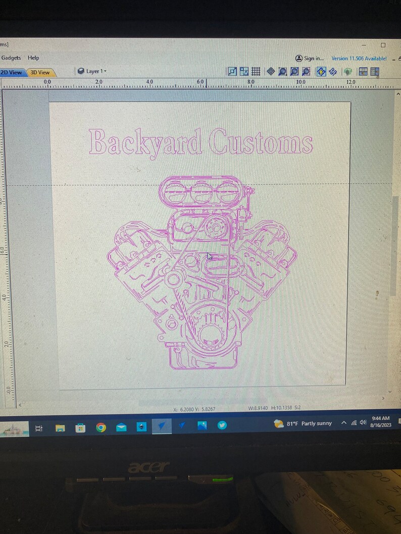 Car Engine Svg, CRV, Dxf Mechanic Shop Wall Plaque SVG, Dxf, CRV Muscle ...