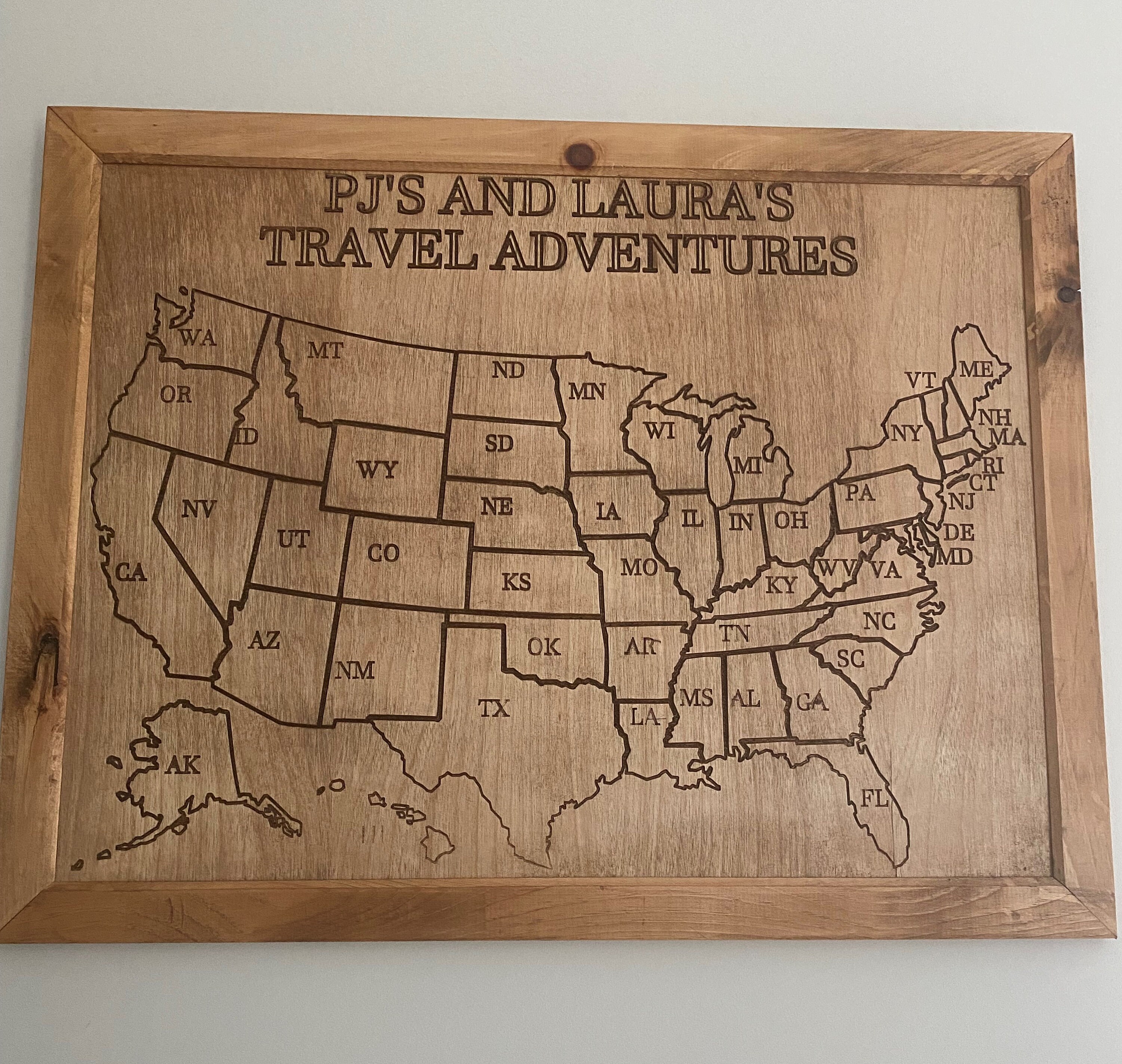 United States Travel Map SVG Push Pin USA Map SVG, Dxf, Crv, Ngc Router ...