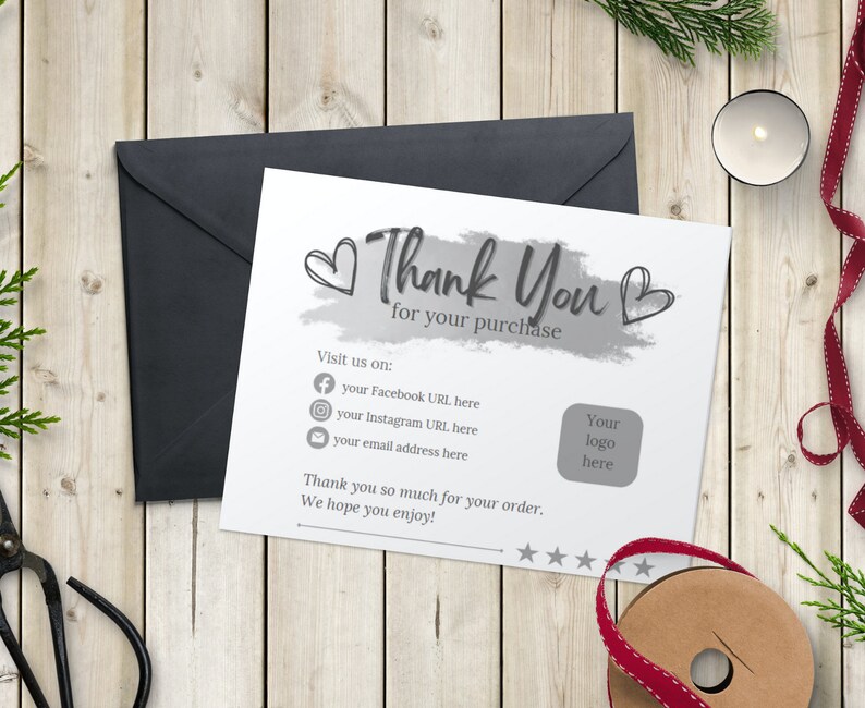 Printable Thank You Card - Etsy