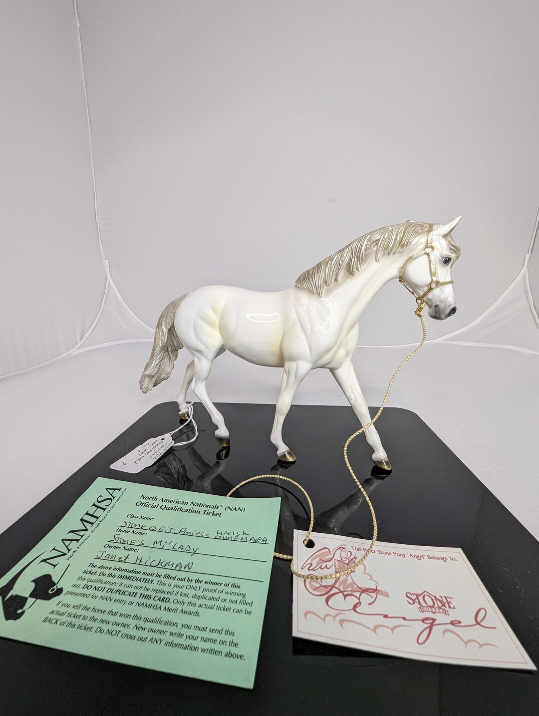 Glossy Peter Stone Christmas Pony, Angel Released 2001 #9913 - Etsy