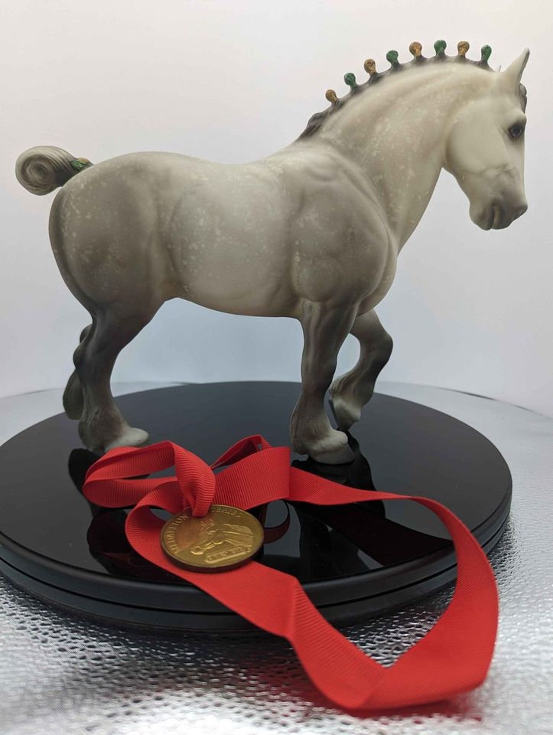 Breyer Traditional Clydesdale Stallion Dapple Gray Shire Medallion ...