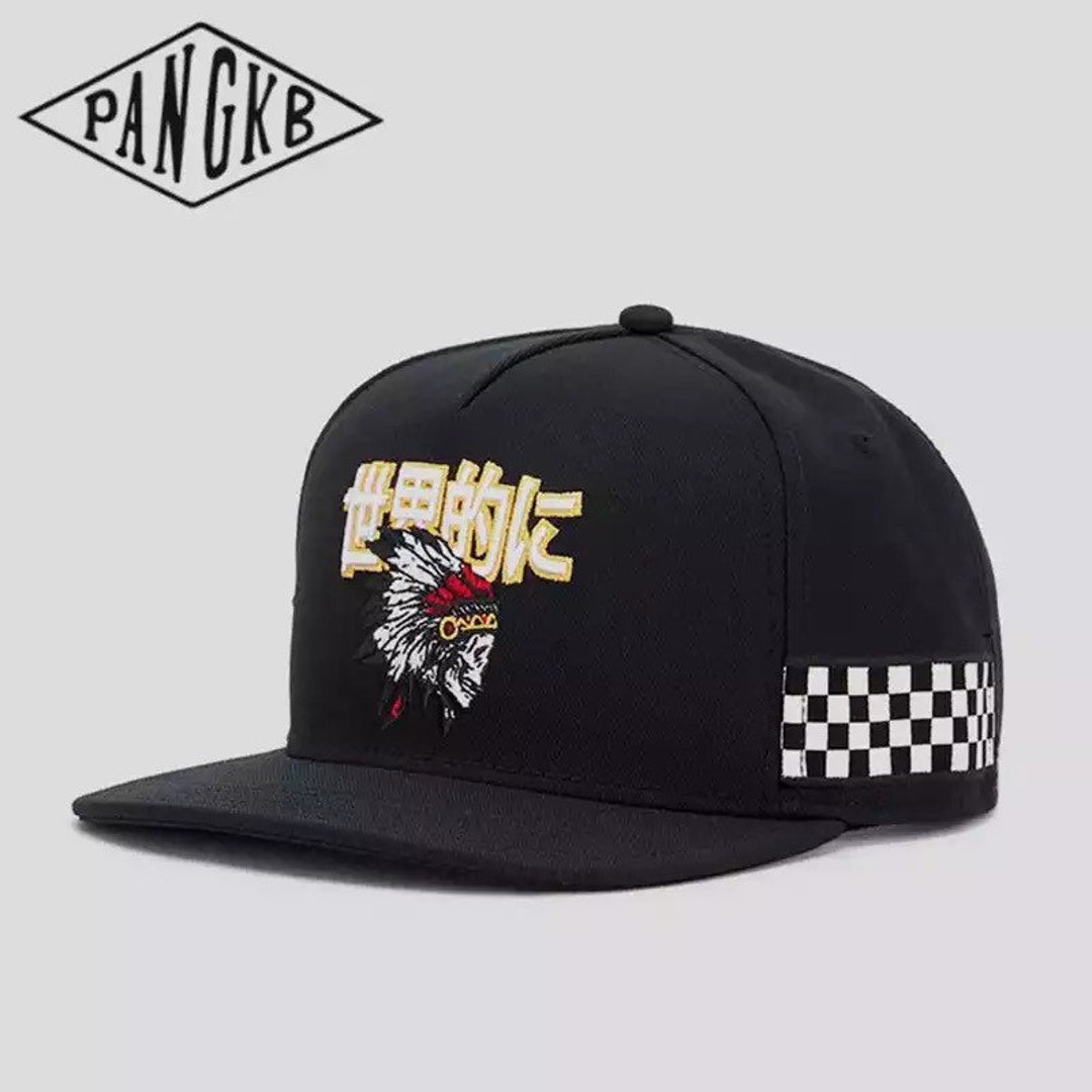 DOWNTOWN CAP American Indian Black Hip Hop Street Dance Snapback Hat ...