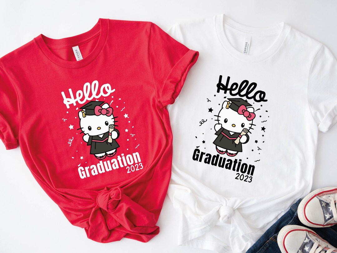 Adorable Kitty Graduation Shirt Class of 2025 - Cute Stylish Gift for ...