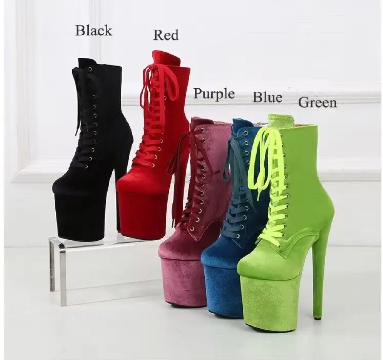 POLE DANCE SHOES Pole Sport Heels Pumps Platform Shoes High - Etsy