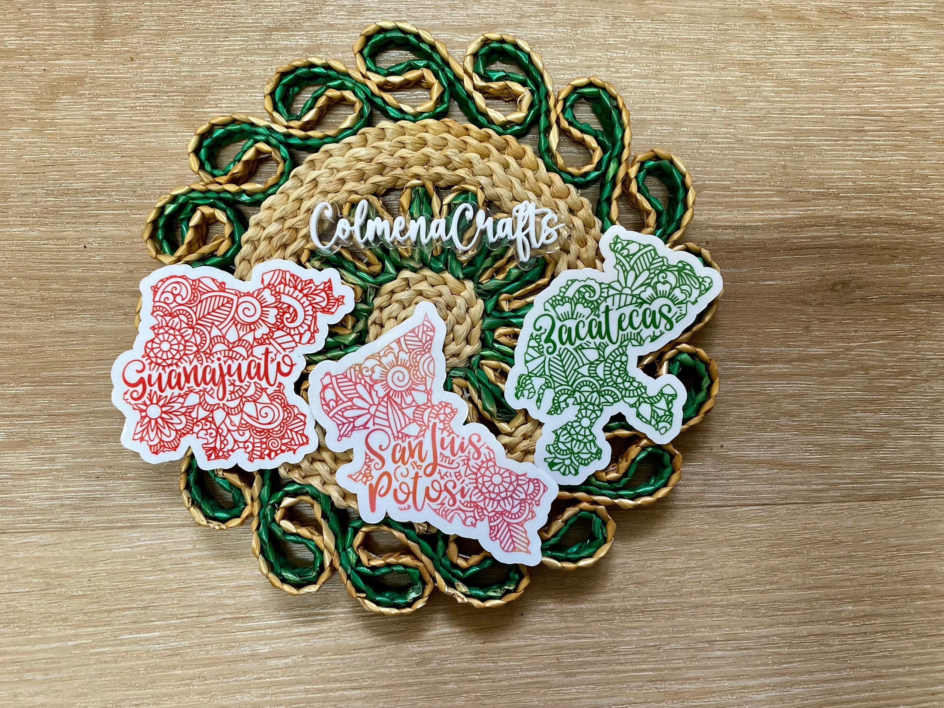 States of Mexico Laminated Sticker, Latino Stickers, Laptop Sticker, - Etsy