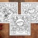 Christmas Coloring Pages, 20 Page Kids Christmas Coloring Book ...