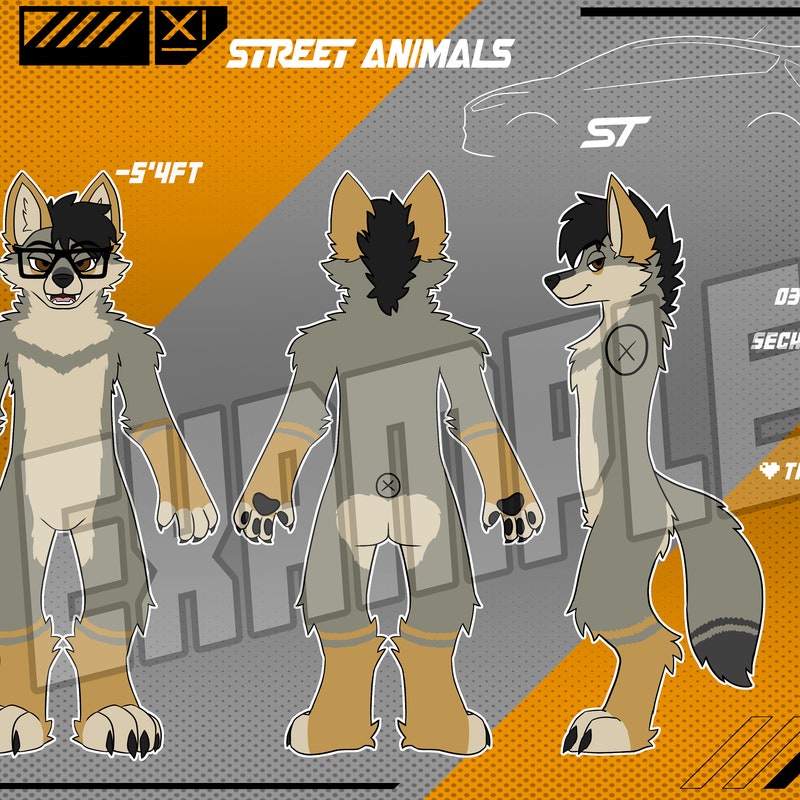 Fursona Ref Sheet - Etsy