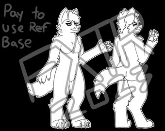 Male Fox Fursona Reference Sheet Base PNG File - Etsy UK