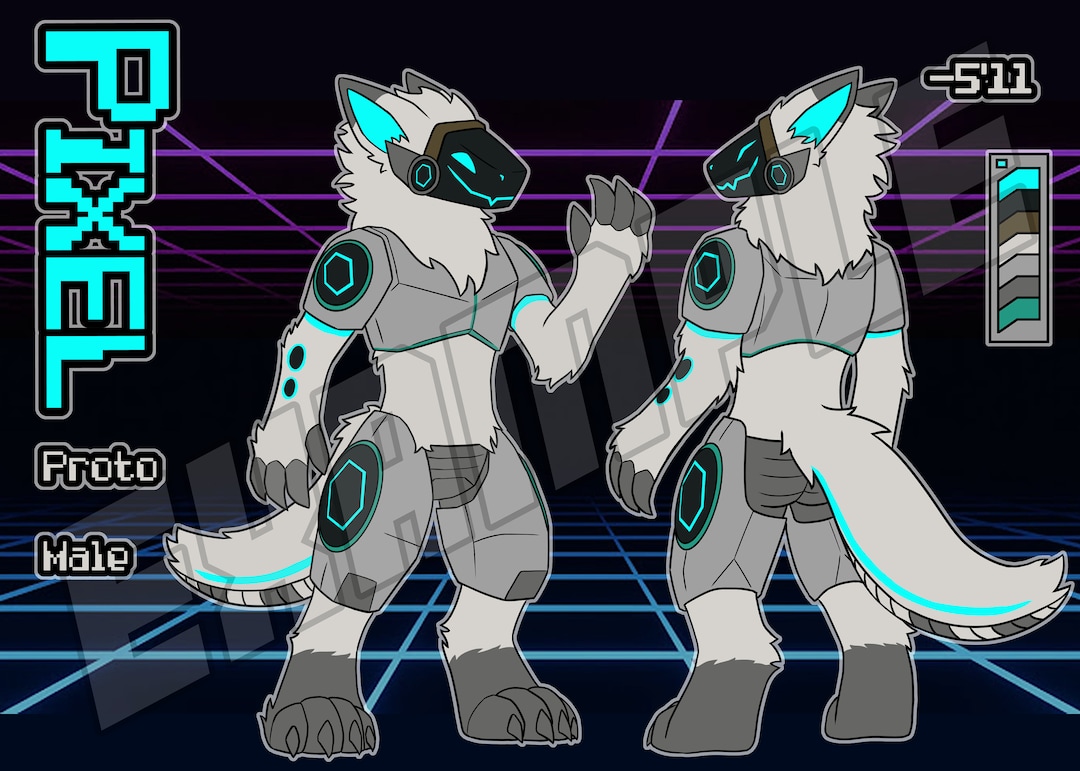 Protogen Reference Sheet Base (PNG File) - Etsy