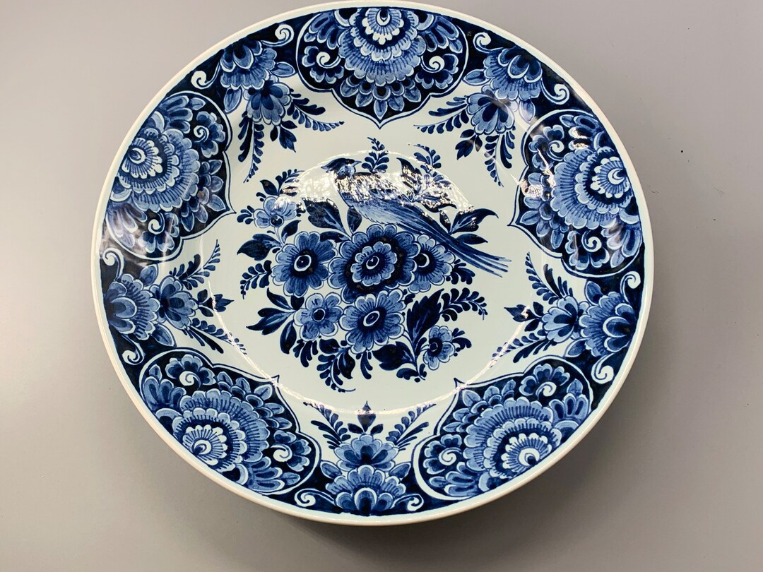 Vintage Mid Century 1940 1968 Delft's Blauw Oud Delf Hand Painted Wall ...