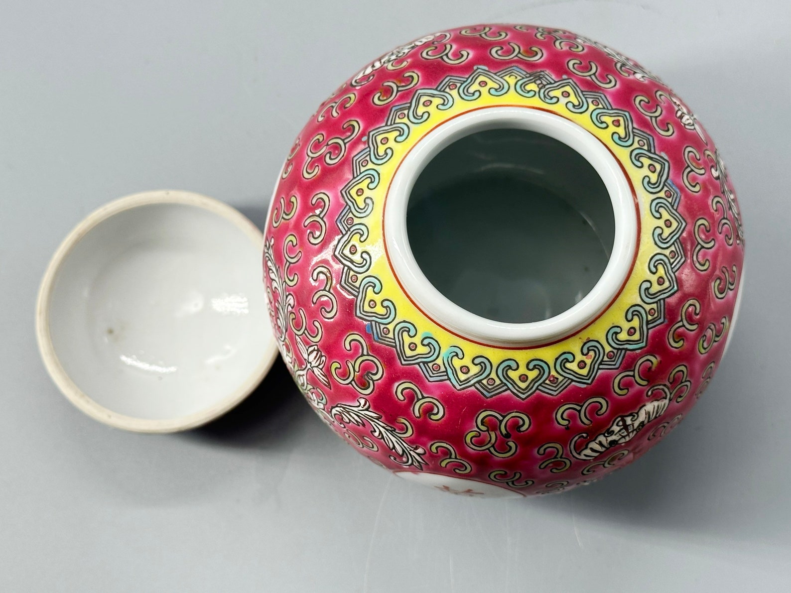 Vintage. Chinese, Mid Century, 1960s, 60s, Ceramic, Porcelain, Ginger ...
