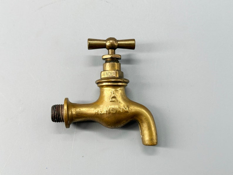 Vintage, 1950s, 50s, Brass, Faucet, Tap, Outside, Garden Decor ...