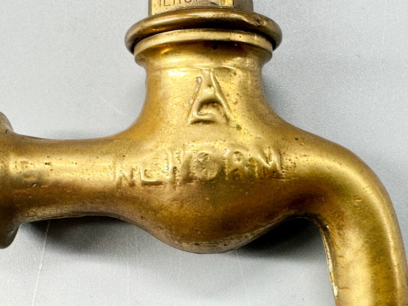 Vintage 1950s 50s Brass Faucet Tap Outside Garden - Etsy