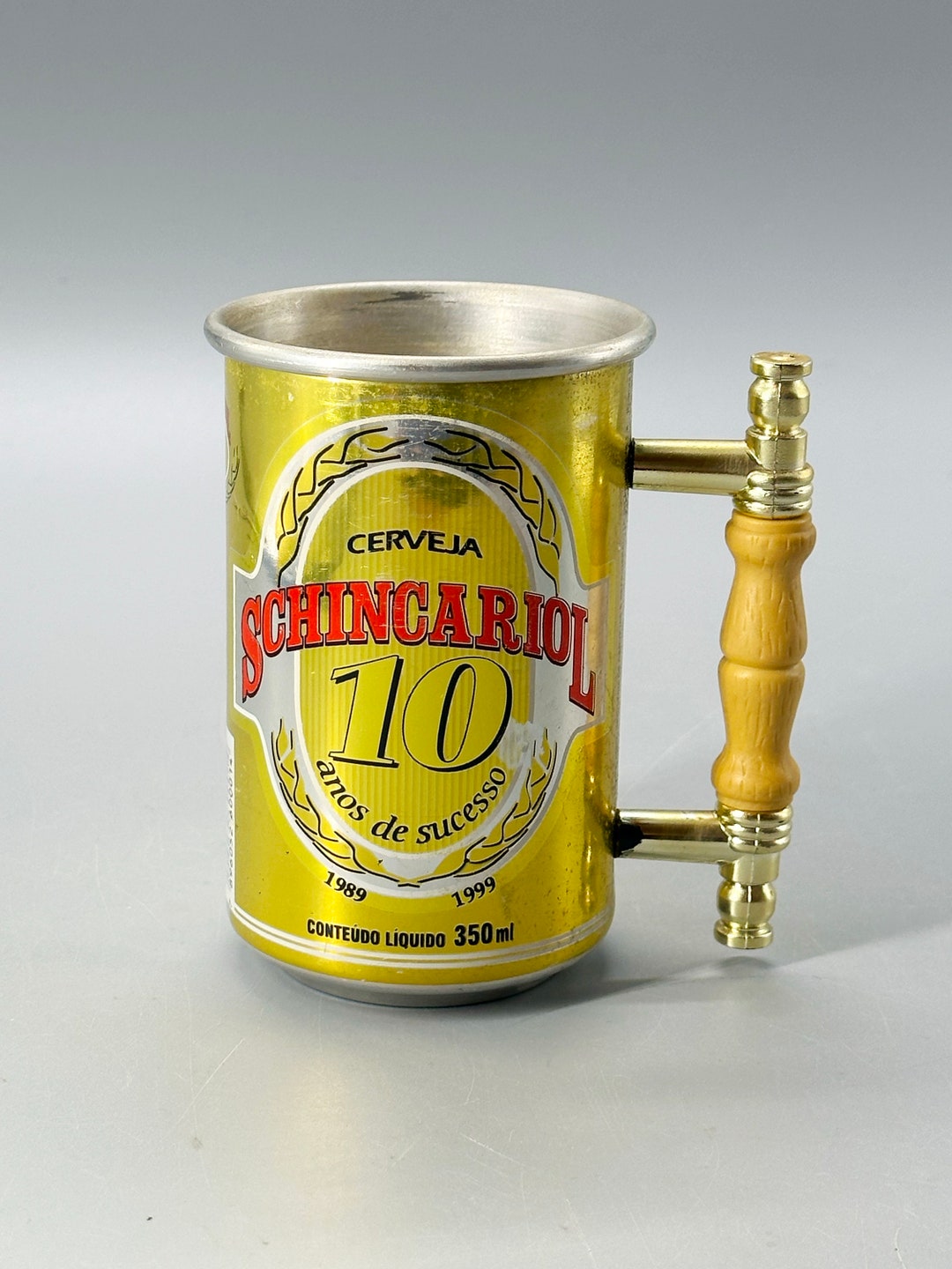 Vintage, Brasil, Beer Glass, Beerstein, Recycled, Beer Can, Handle ...