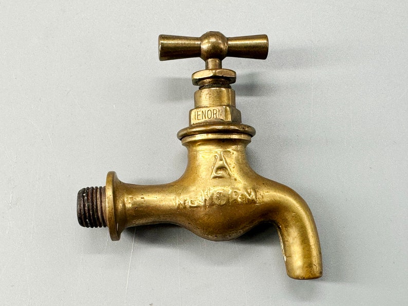 Vintage 1950s 50s Brass Faucet Tap Outside Garden - Etsy