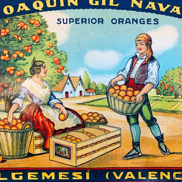 Orange Crate Labels - Etsy