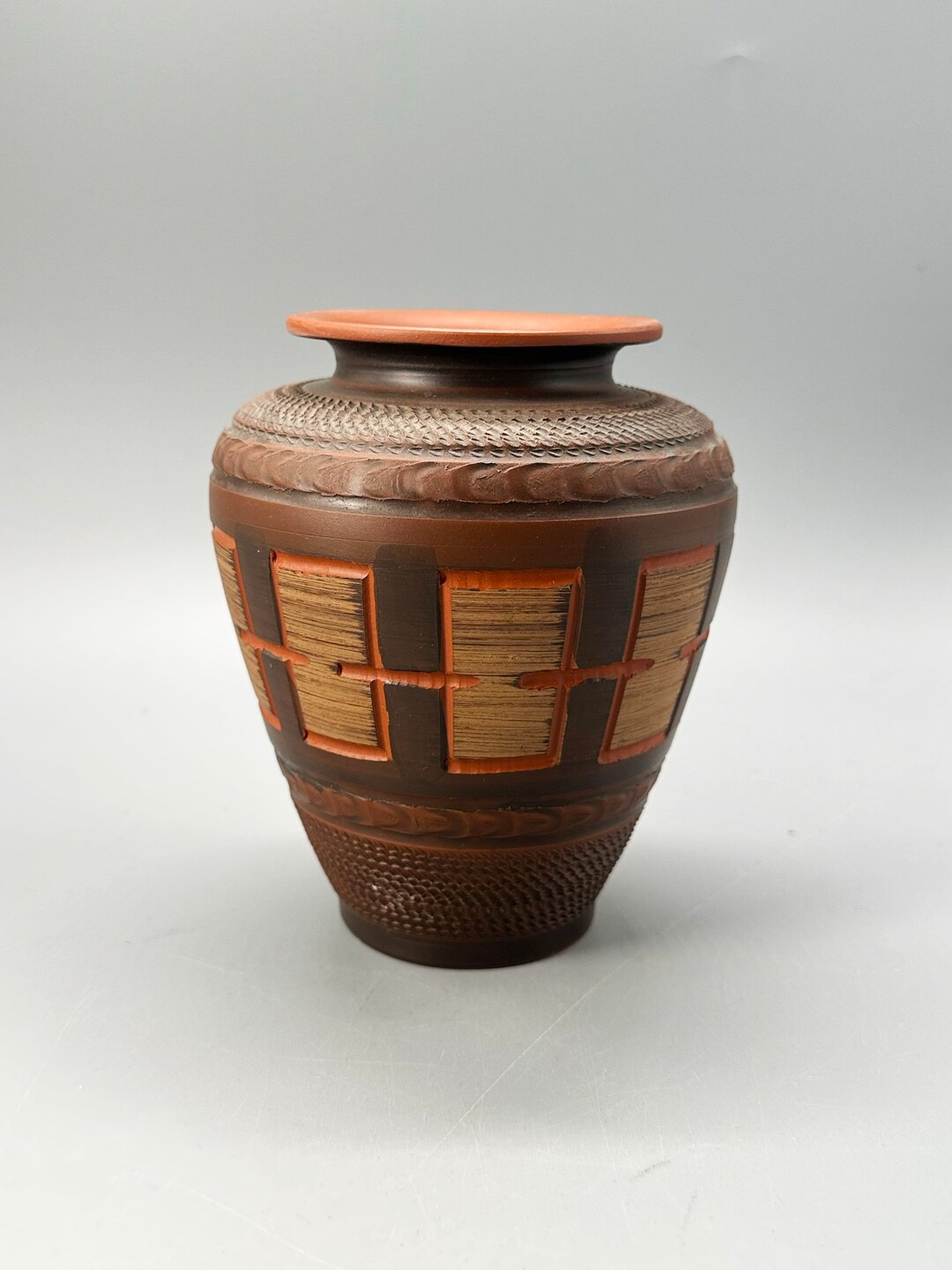 Vintage 1960ss 60s, West Germany, Mid Century, Vase, Red Ware ...