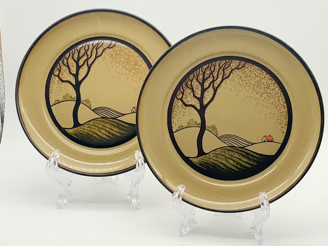 Vintage Rare Denby savoy Fine Stoneware England 2 Small Cake Plates ...