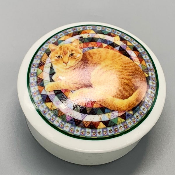 Cat Trinket Box - Etsy