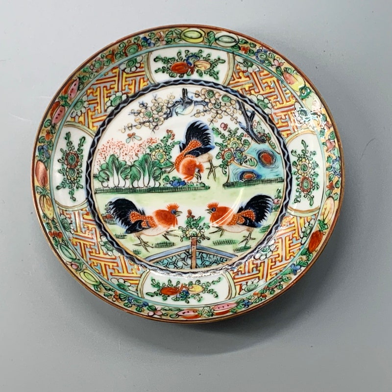 Rooster and Roses - Etsy