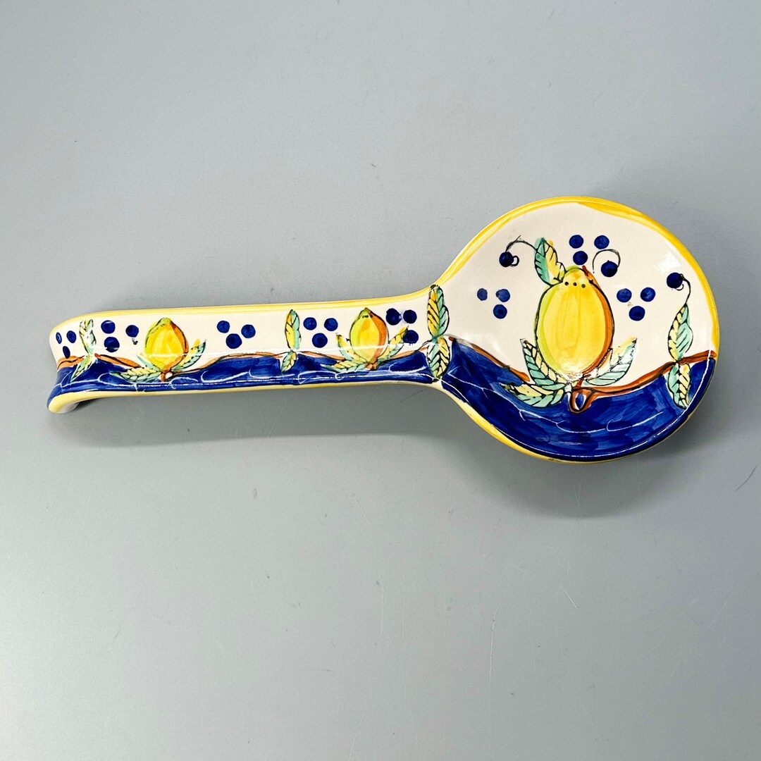 Vintage, Italian, Italy, Hand Painted, Spoon Rest, Lemons, River - Etsy
