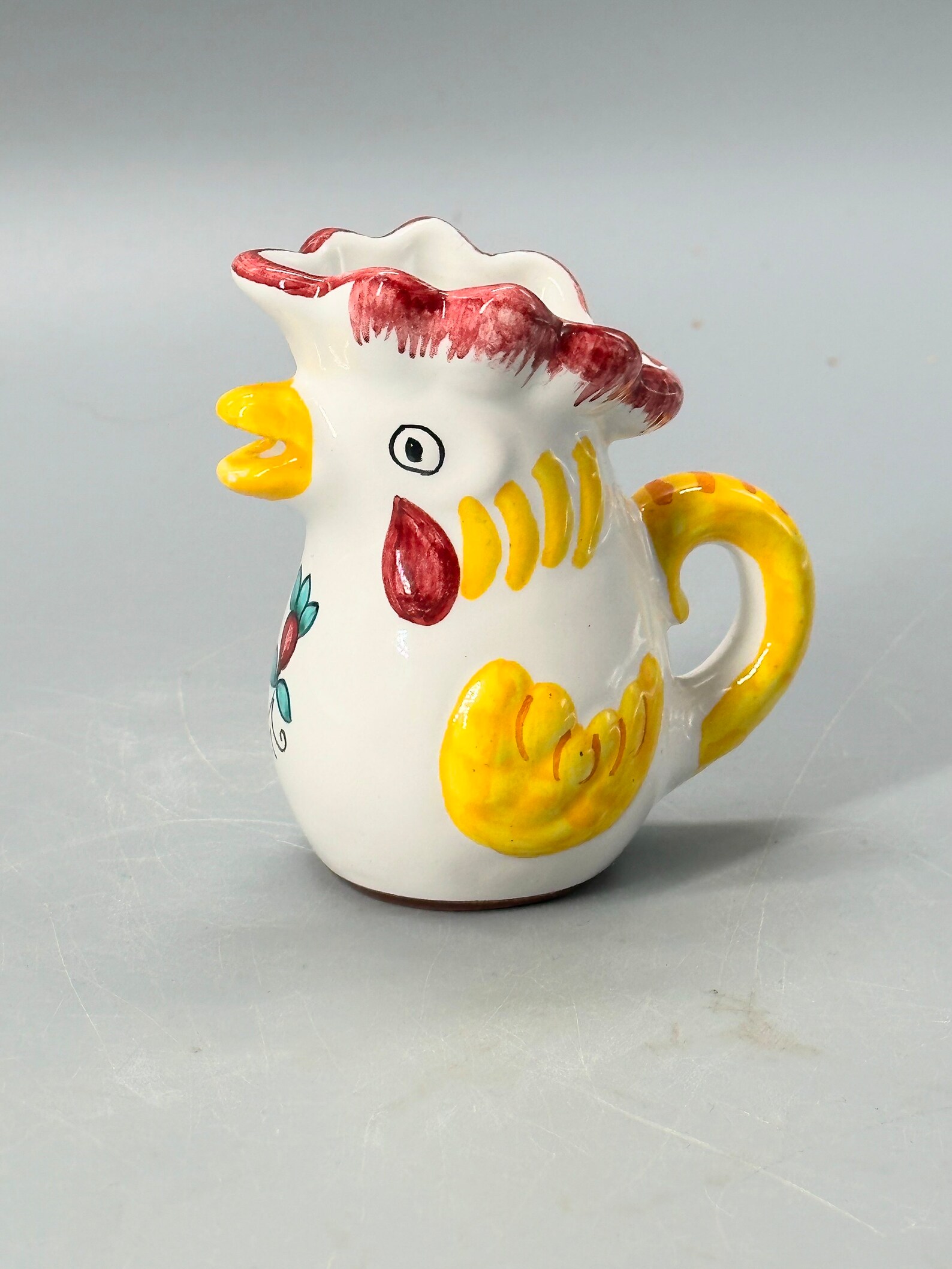 Vintage, Deruta, Rooster, Creamer, Ceramic, Signed, Hand Painted ...