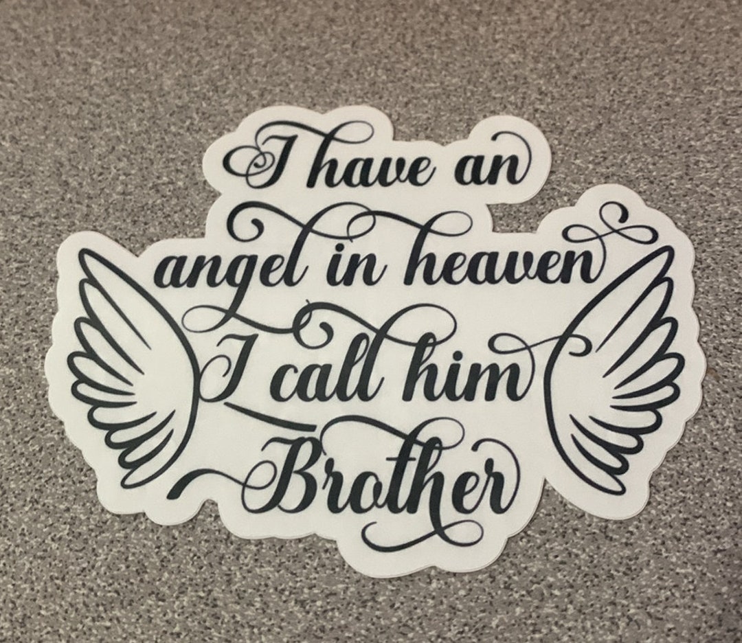 Angel in Heaven Sticker | | Memorial Decal for Laptop, | Remembrance ...