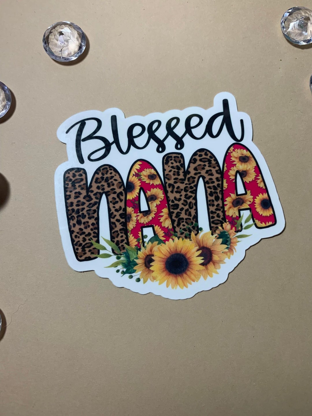 Blessed Nana Sticker With Sunflowers Sunflower Nana Decal Nana Gift ...
