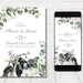Printable Motorcycle Wedding Invitation, Floral Motorbike Wedding ...