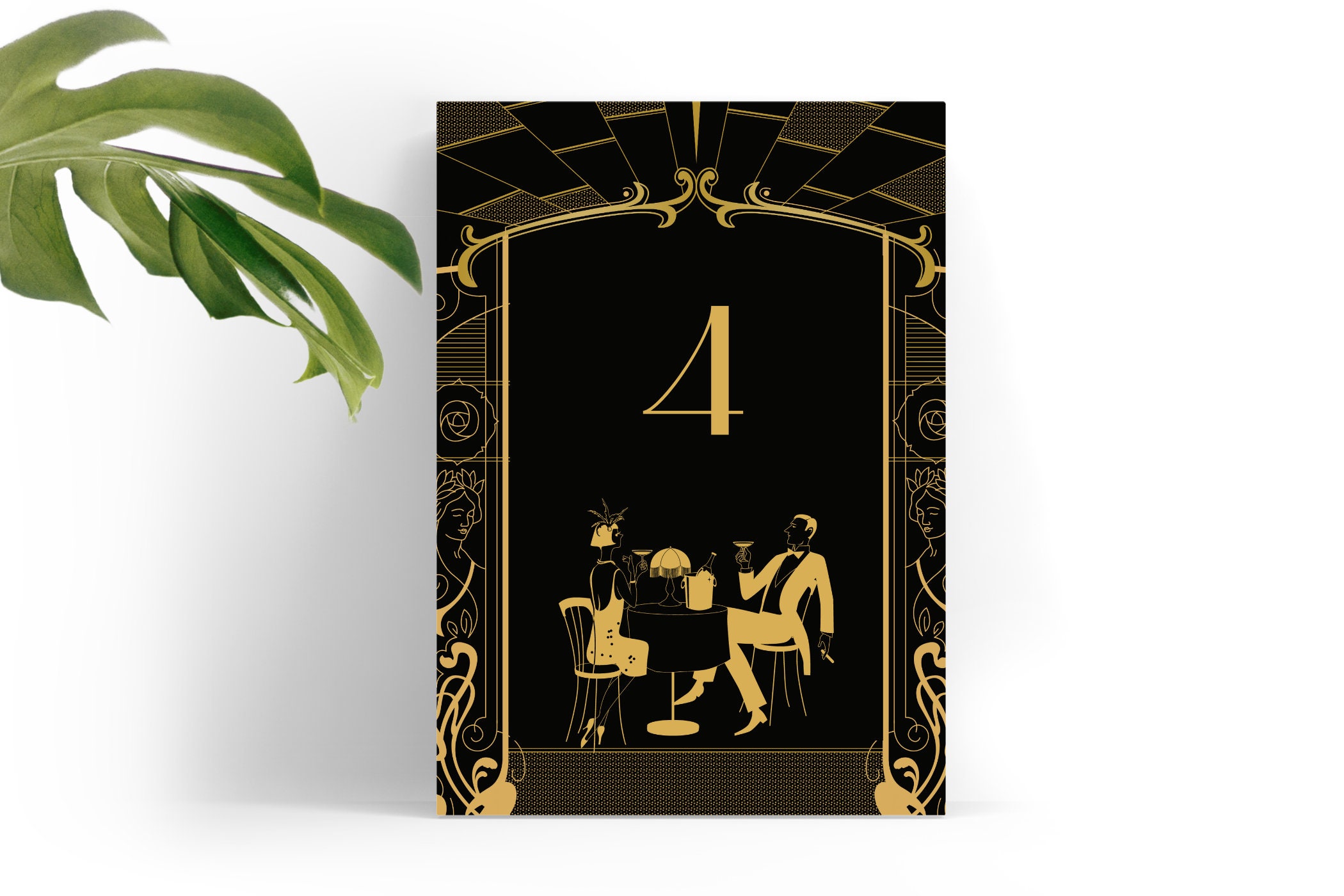 Great Gatsby, Glitz, Art Deco Table Numbers / Printable PDF - Etsy
