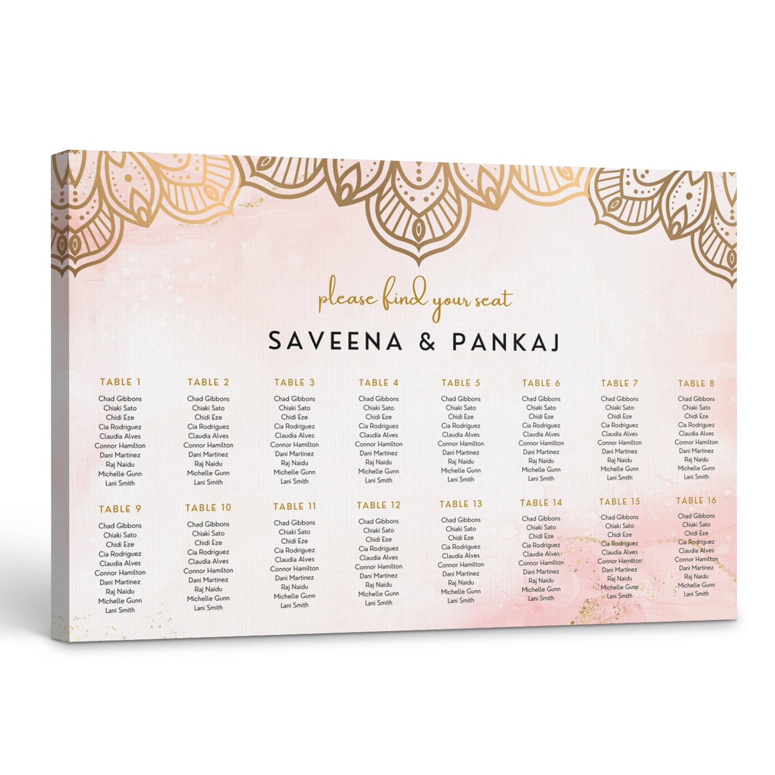Indian Wedding Seating Chart, Hindu Wedding Seating Chart Bundle, Find ...