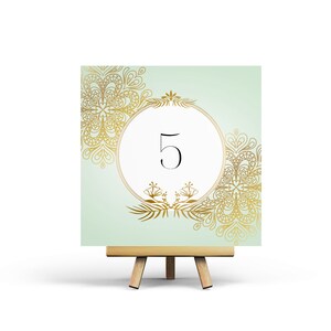 Pastel Indian Wedding Table Numbers PDF, Printable Wedding Table ...