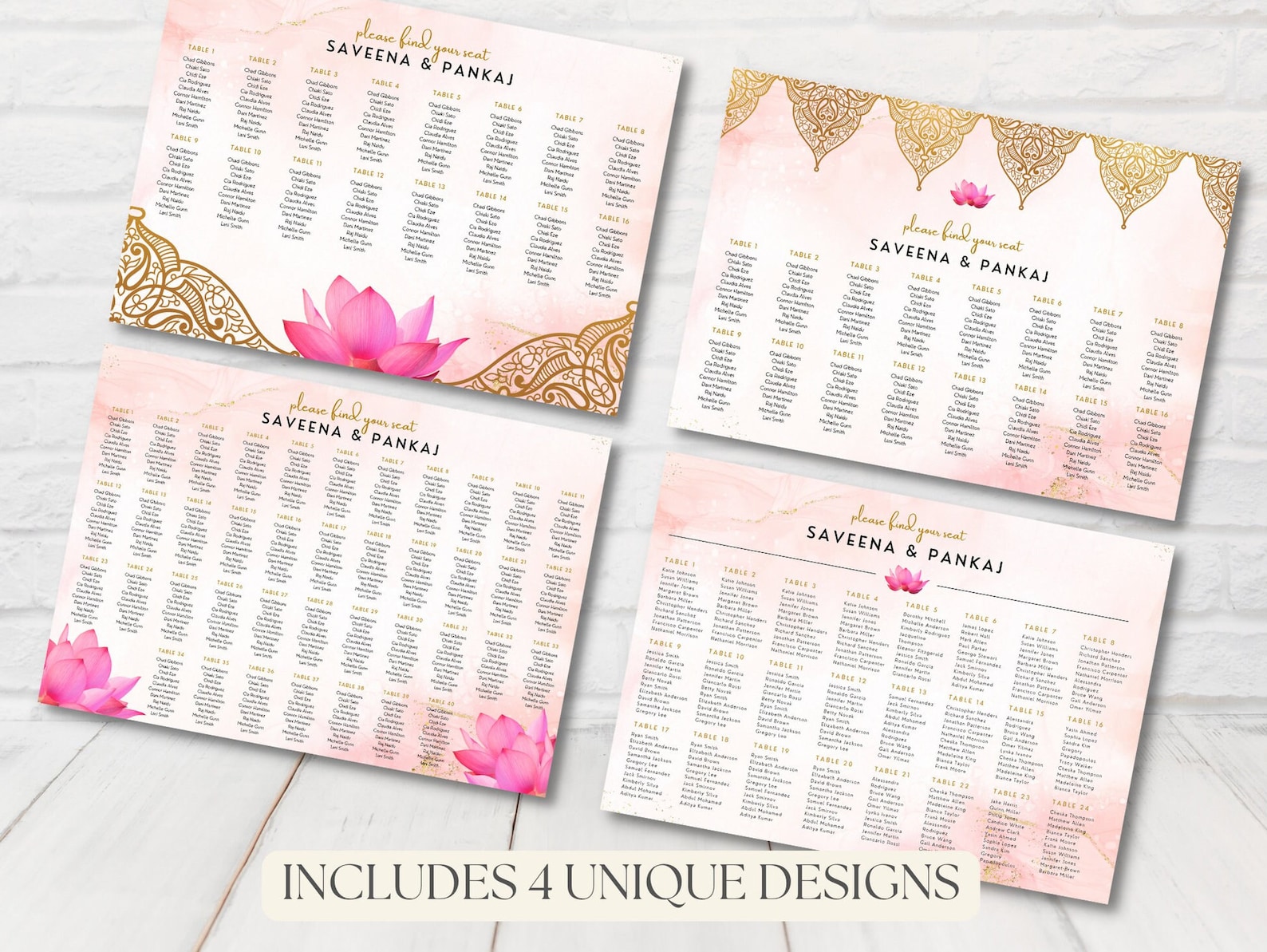 Indian Wedding Seating Chart, Hindu Wedding Seating Chart Bundle, Find ...