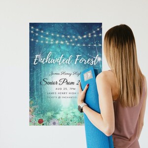 Printable Enchanted Forest Prom Set, Enchanted Prom Invite, Enchanted ...