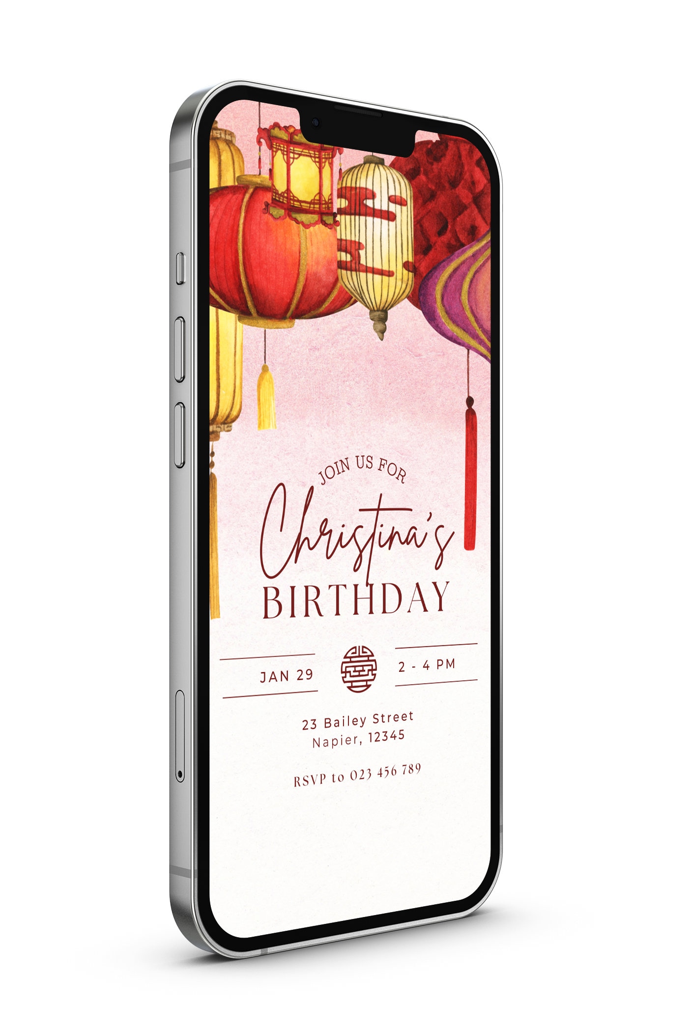 Oriental Party Invitations Editable Chinese Celebration - Etsy