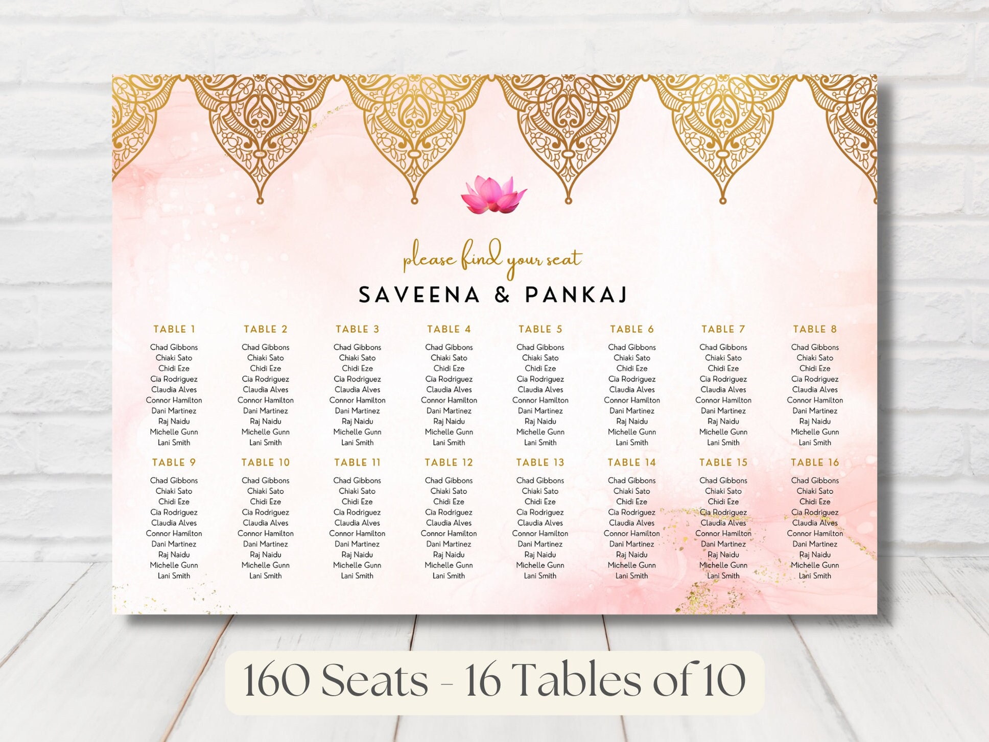 Indian Wedding Seating Chart, Hindu Wedding Seating Chart Bundle, Find ...