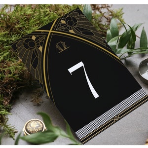 Elegant Great Gatsby Table Numbers, Printable Gatsby Table Numbers ...