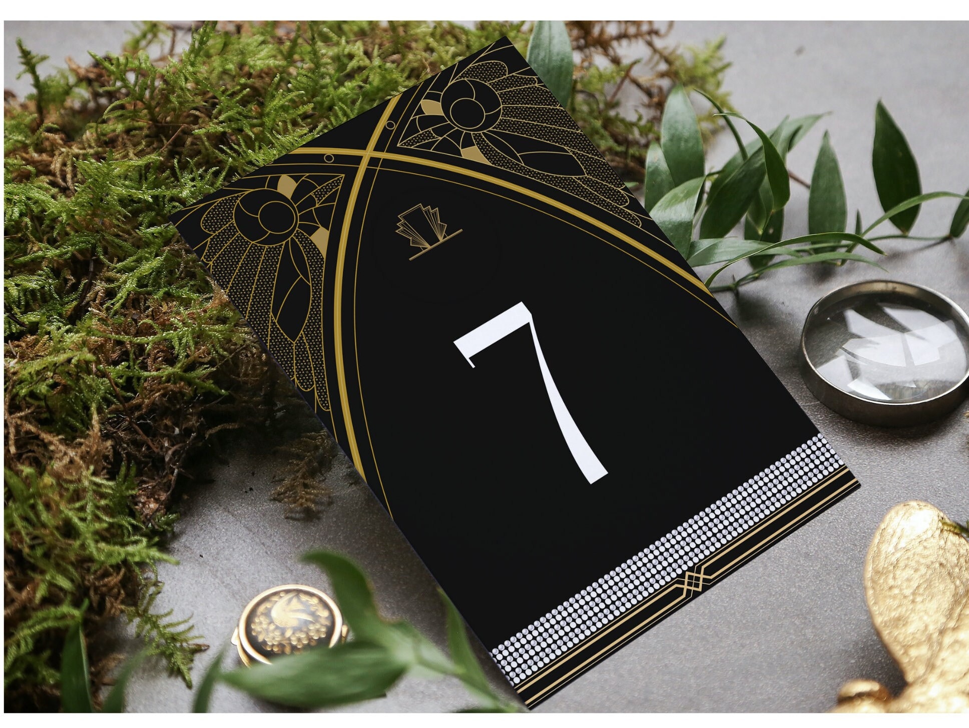 Elegant Great Gatsby Table Numbers, Printable Gatsby Table Numbers ...
