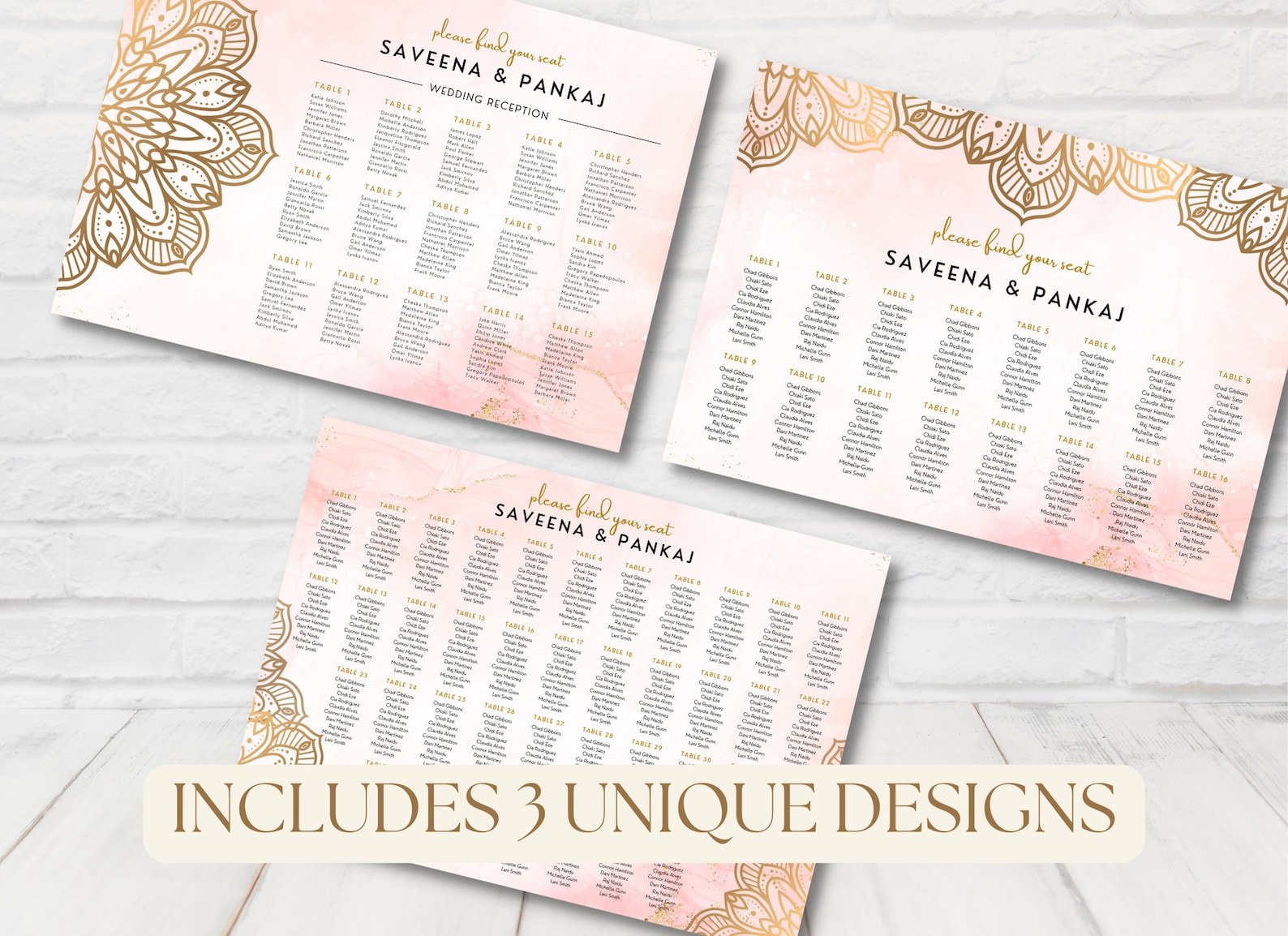 Indian Wedding Seating Chart, Hindu Wedding Seating Chart Bundle, Find ...